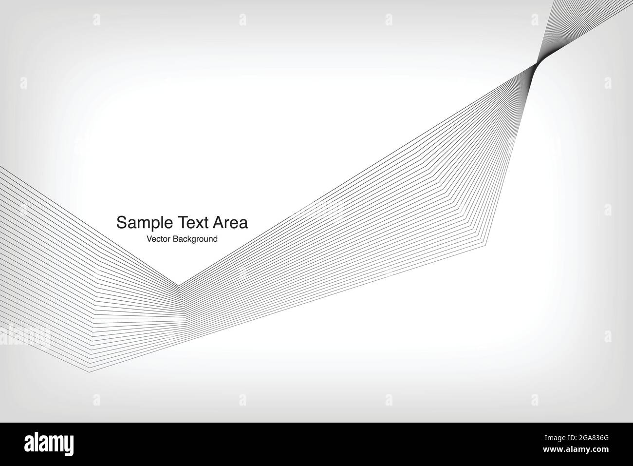 Abstract Line, On White Background With Sample Text Area. Vector ...