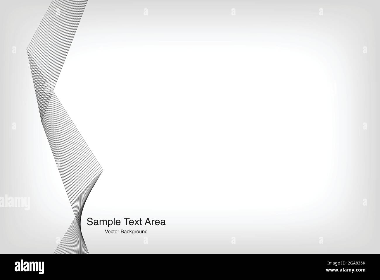 Abstract Line, On White Background With Sample Text Area. Vector ...