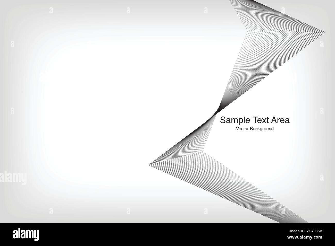 Abstract Line, On White Background With Sample Text Area. Vector ...