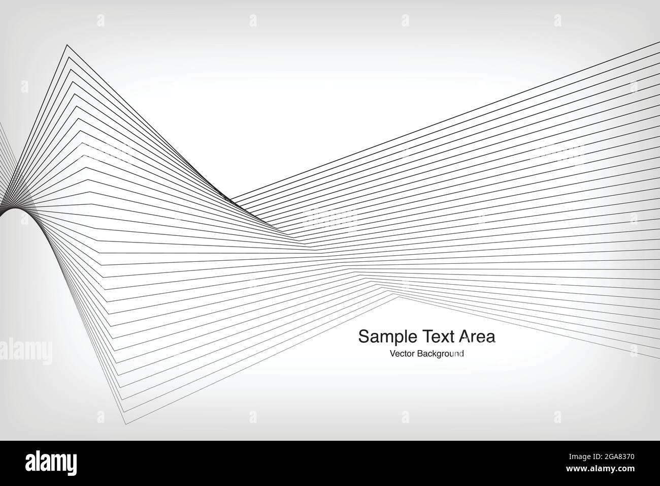 Abstract Line, On White Background With Sample Text Area. Vector ...