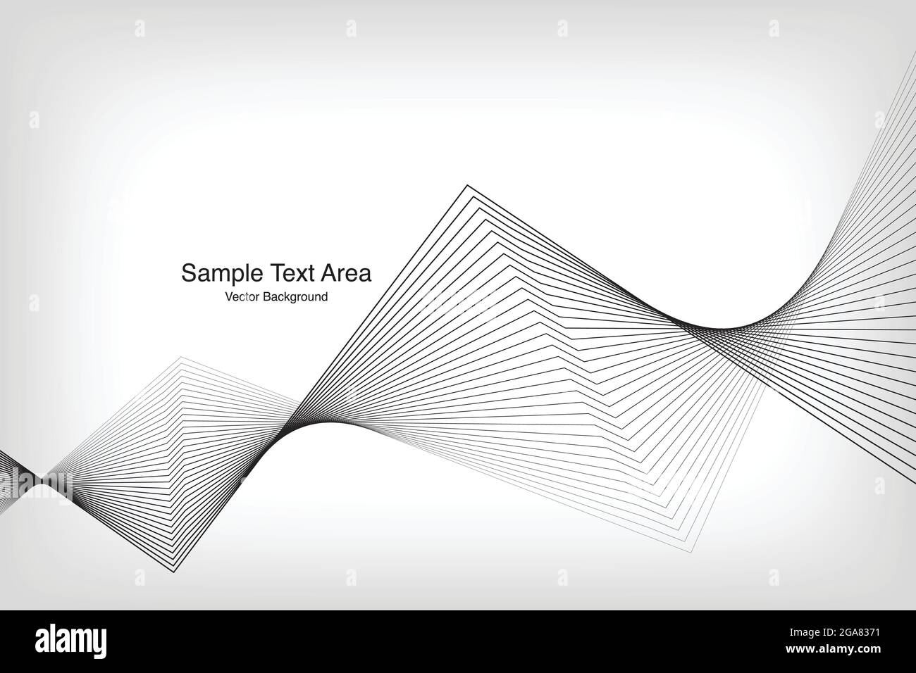 Abstract Line, On White Background With Sample Text Area. Vector ...