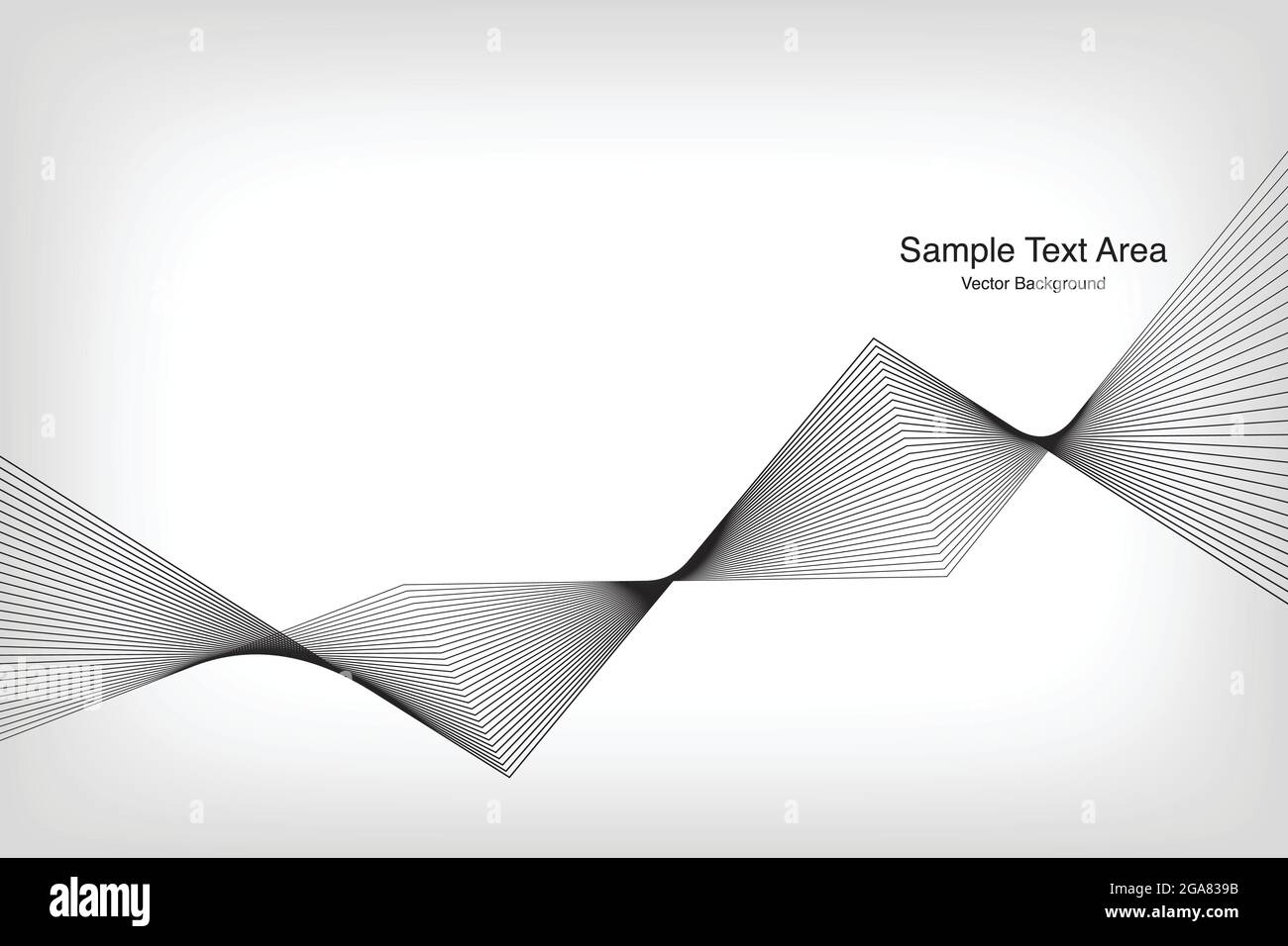 Abstract Line, On White Background With Sample Text Area. Vector ...