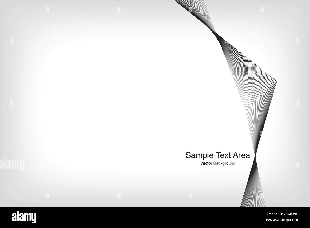 Abstract Line, On White Background With Sample Text Area. Vector ...