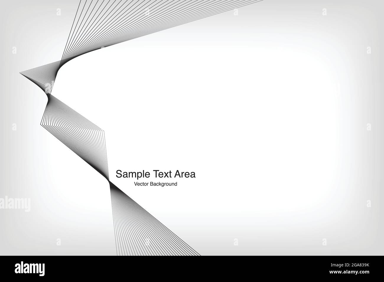 Abstract Line, On White Background With Sample Text Area. Vector ...