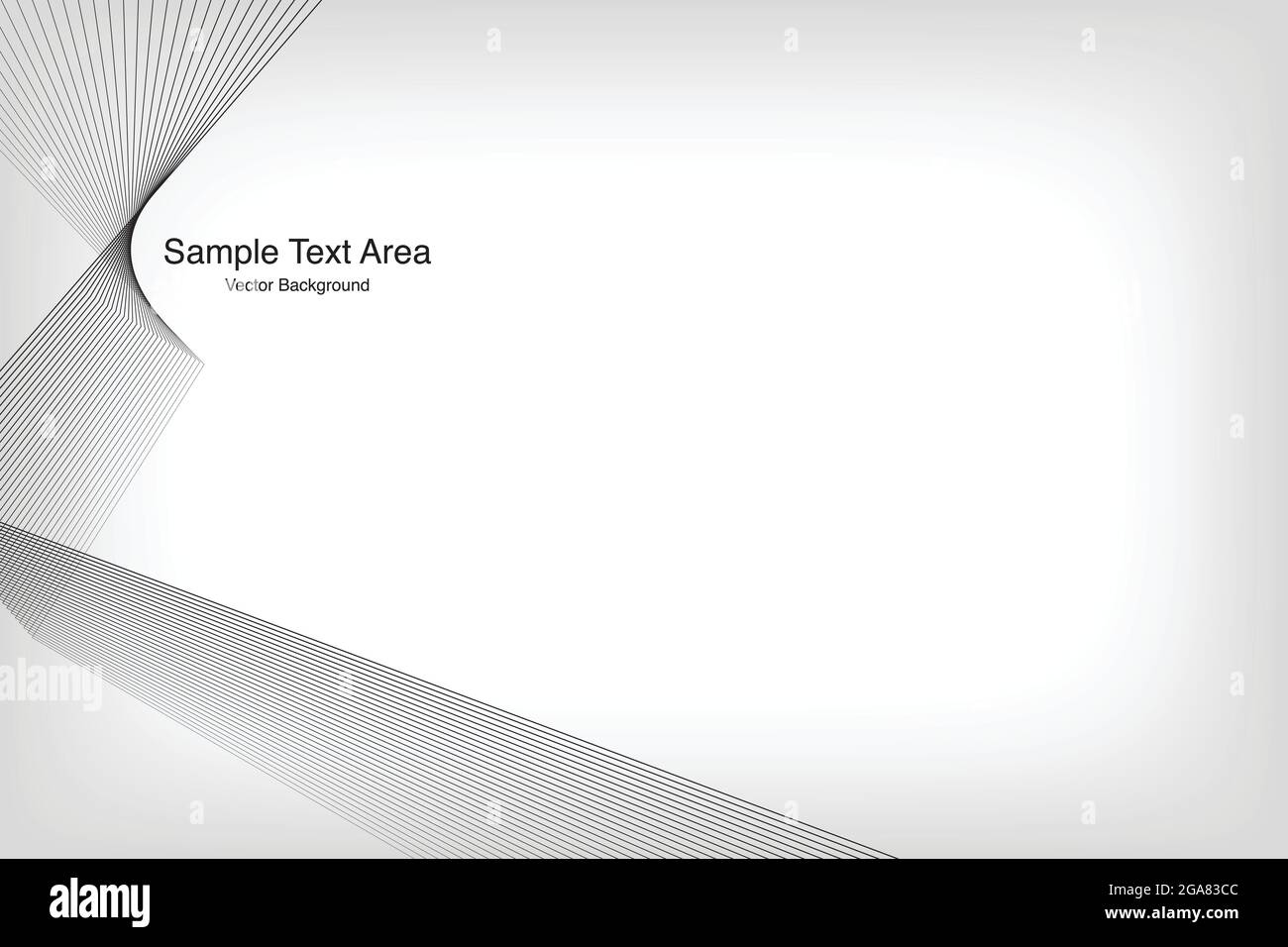 Abstract Line, On White Background With Sample Text Area. Vector ...