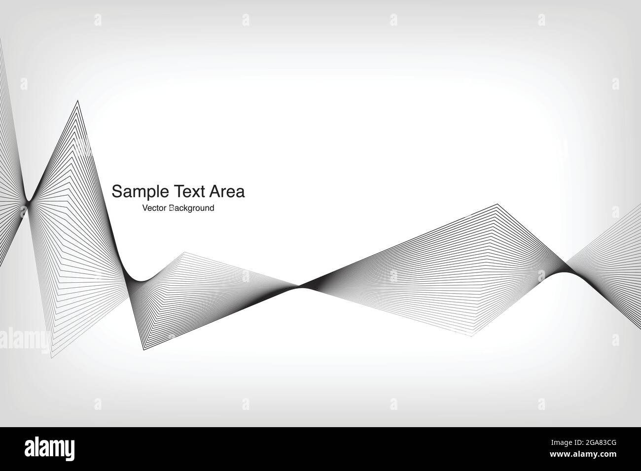 Abstract Line, On White Background With Sample Text Area. Vector ...