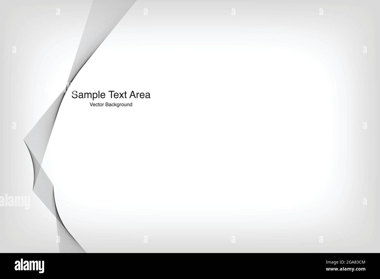 Abstract Line, On White Background With Sample Text Area. Vector ...