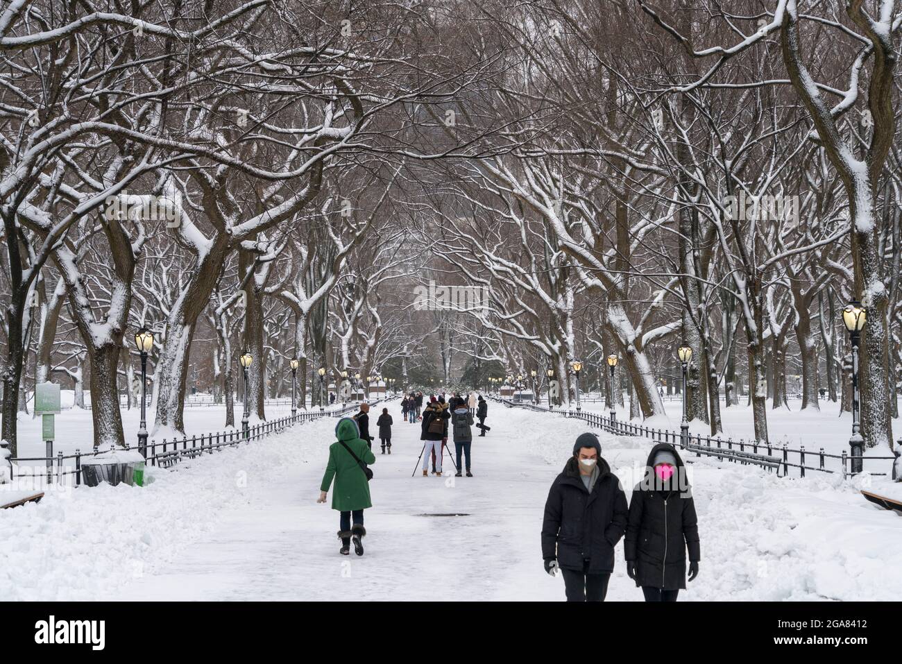 Major winter snowstorm hits New York City during the Pandemic of COVID ...