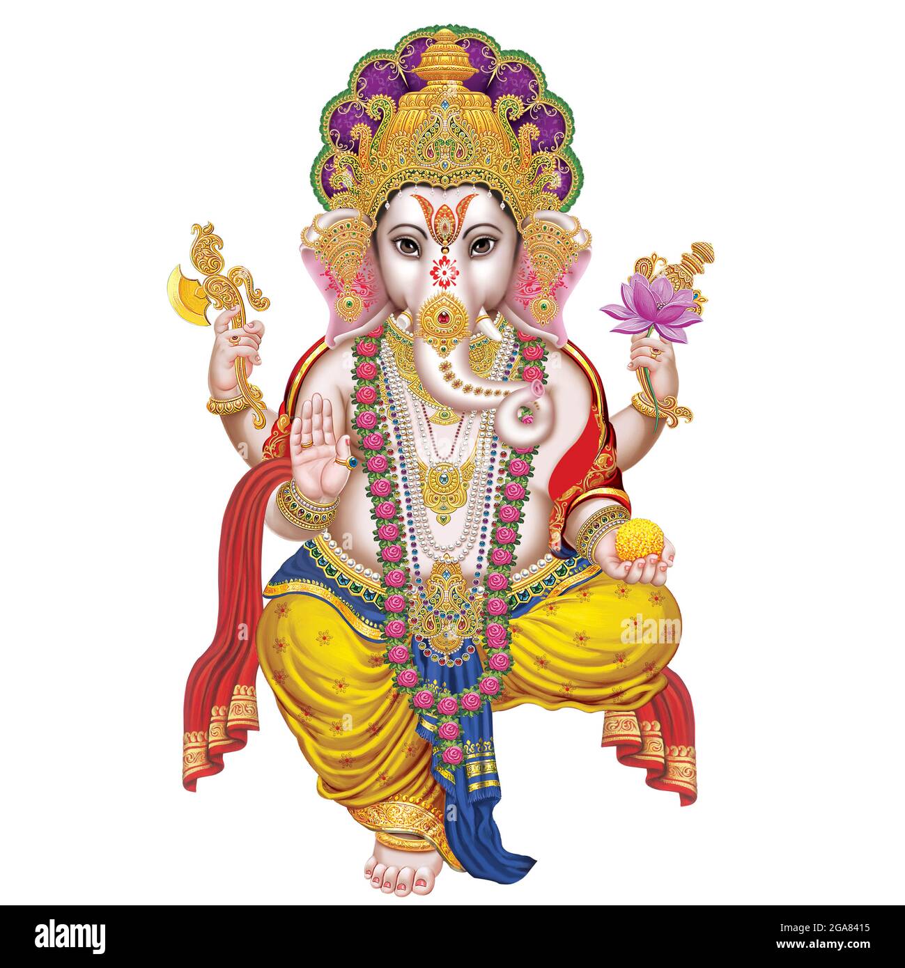 Indian God Ganesha, Indian Lord Ganesh, Indian Mythological Image of ...