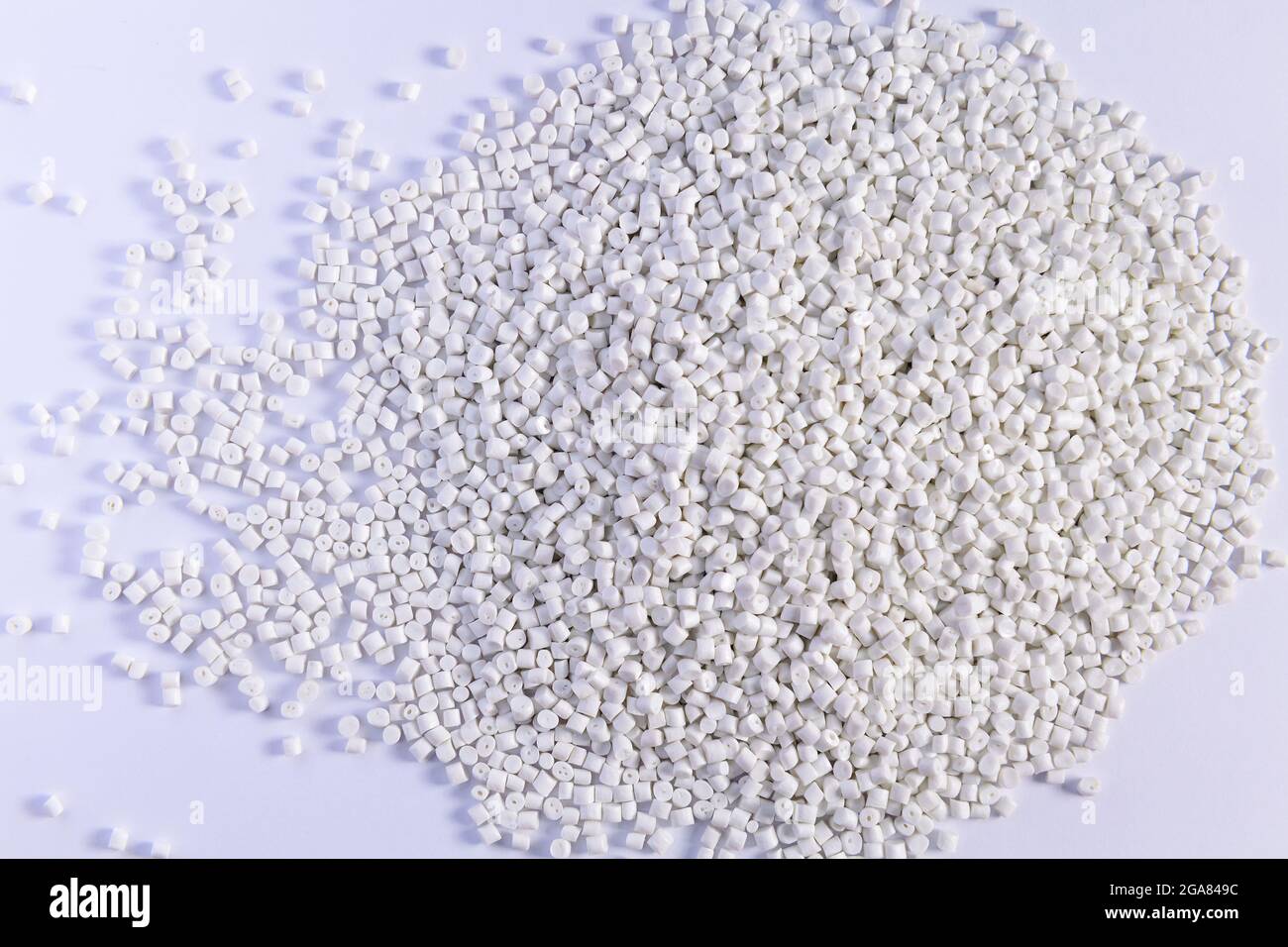 Polypropylene granule close-up background texture. plastic resin ...