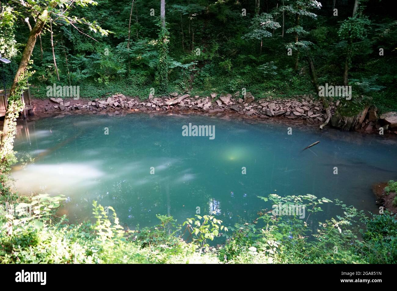A blue hole near Lost River Cave, Bowling Green, Kentucky, U.S Stock ...