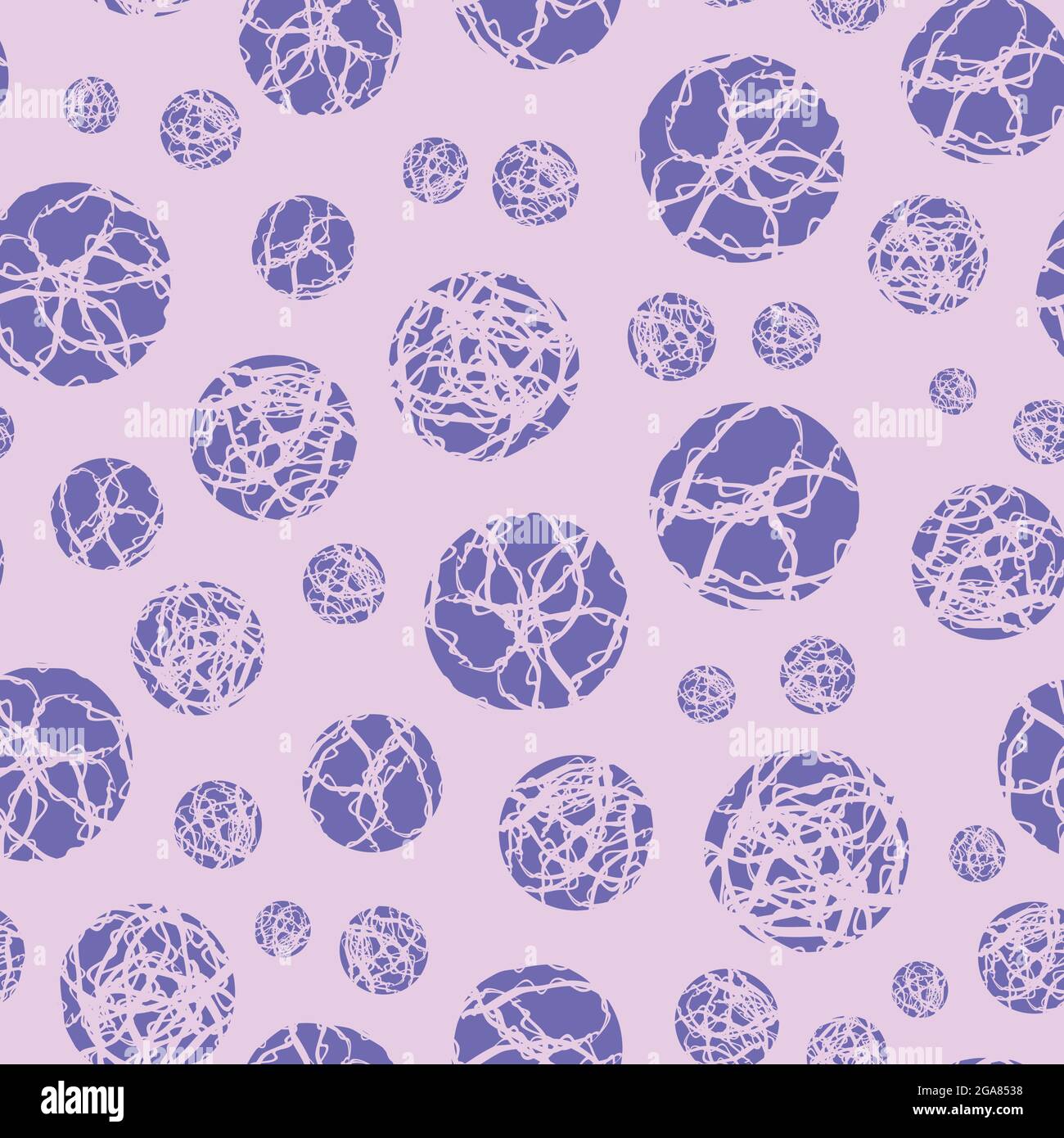 Marble effect circles vector seamless pattern background. Scattered ...