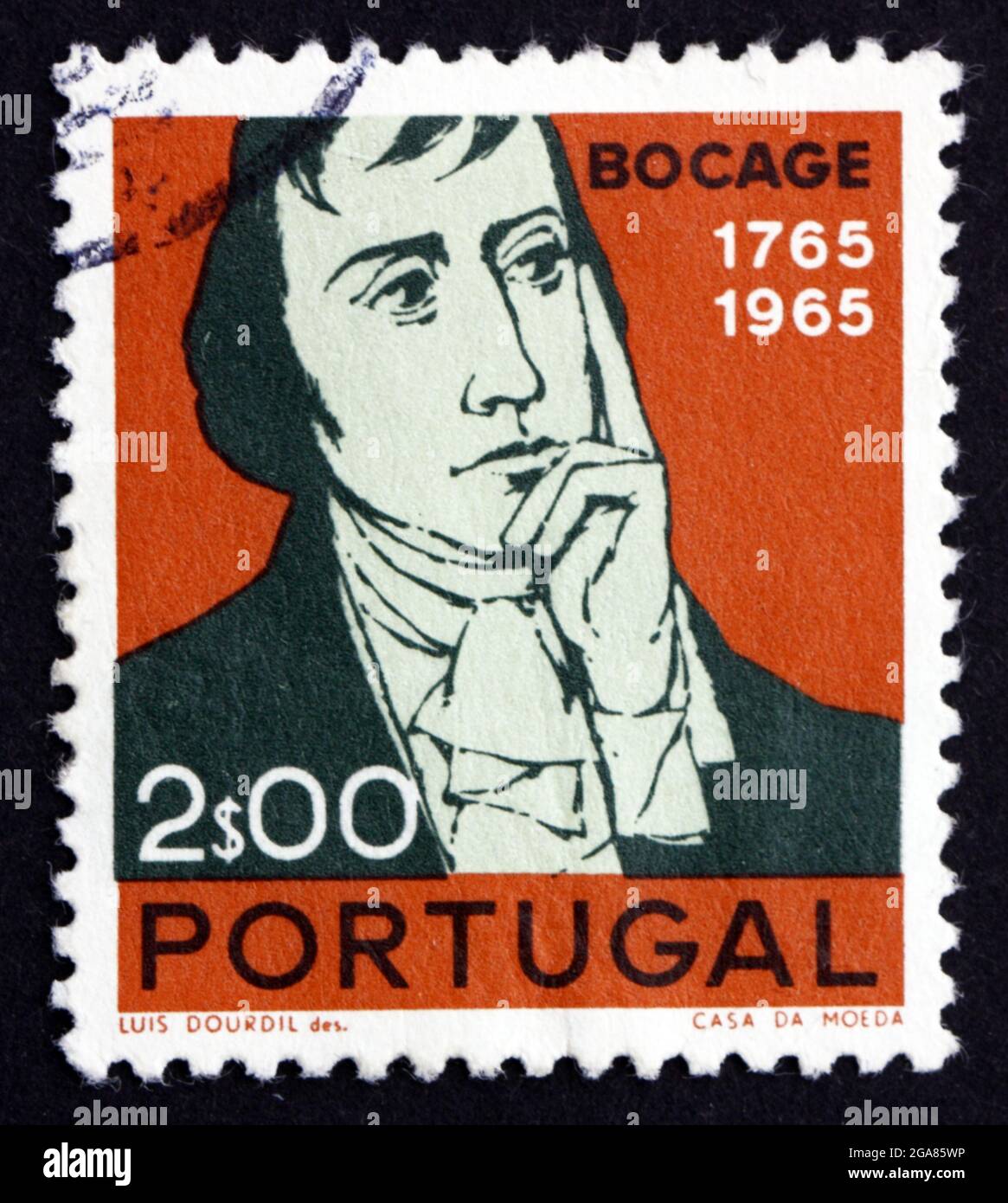 PORTUGAL - CIRCA 1966: a stamp printed in the Portugal shows Manuel ...