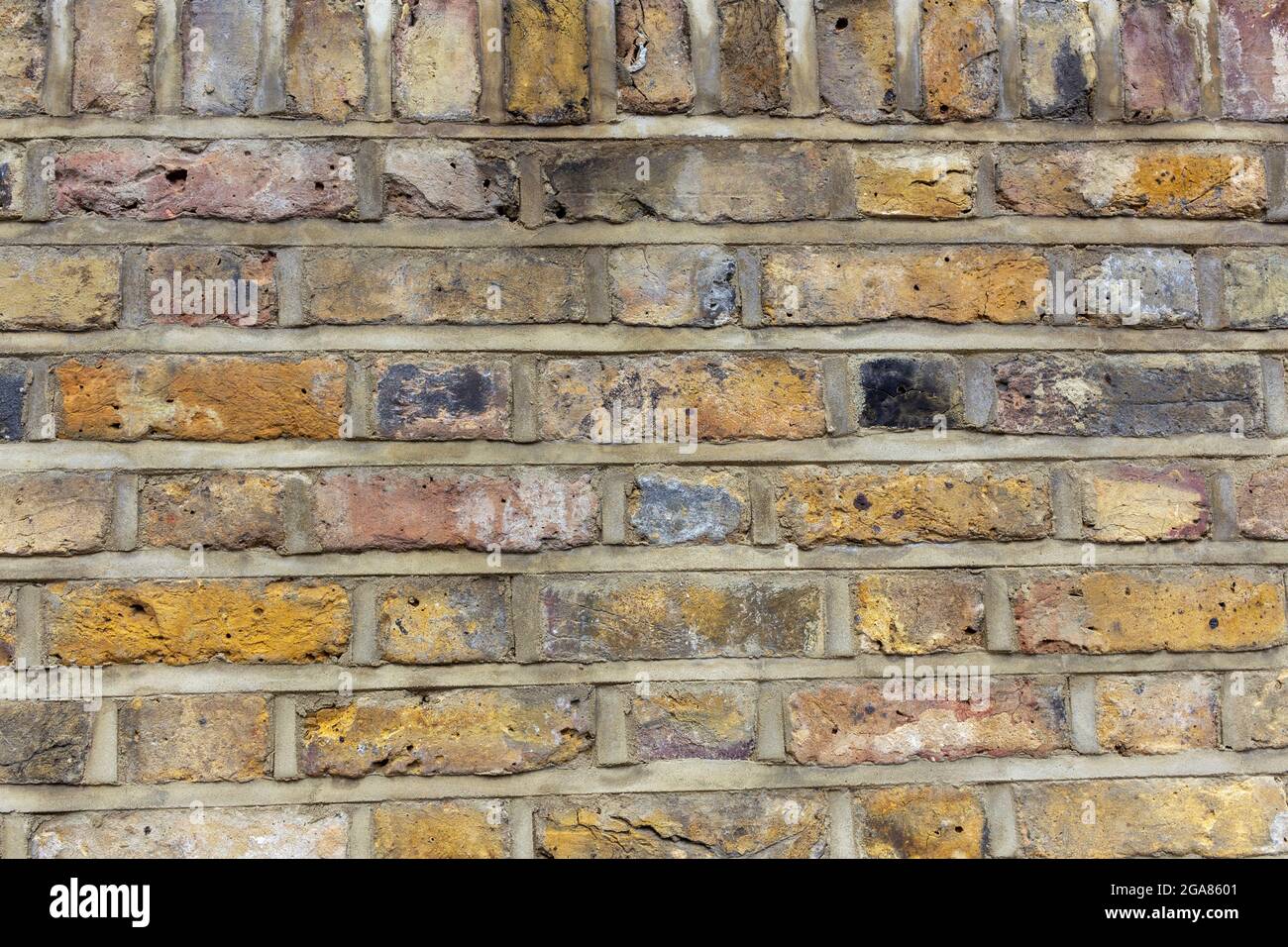 Sandstone brick wall with new pointing, landscape orientation suitable ...