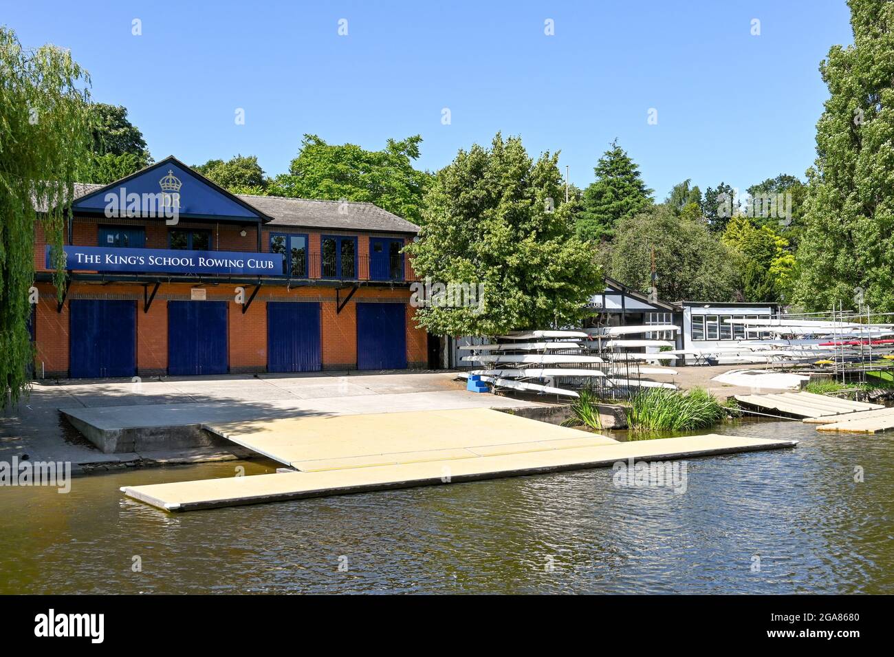 Chester, Cheshire, England - July 2021: King's School Chester Rowing ...