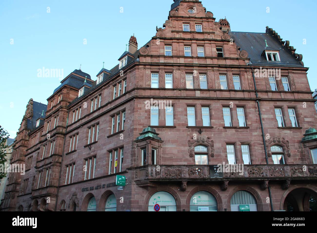 prussian building (former guildhall) in lorraine (france Stock Photo ...