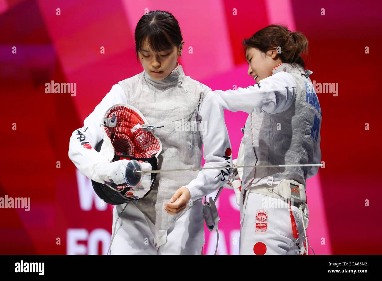 Chiba, Japan. 29th July, 2021. (L to R) Rio Azuma, Sera Azuma (JPN ...