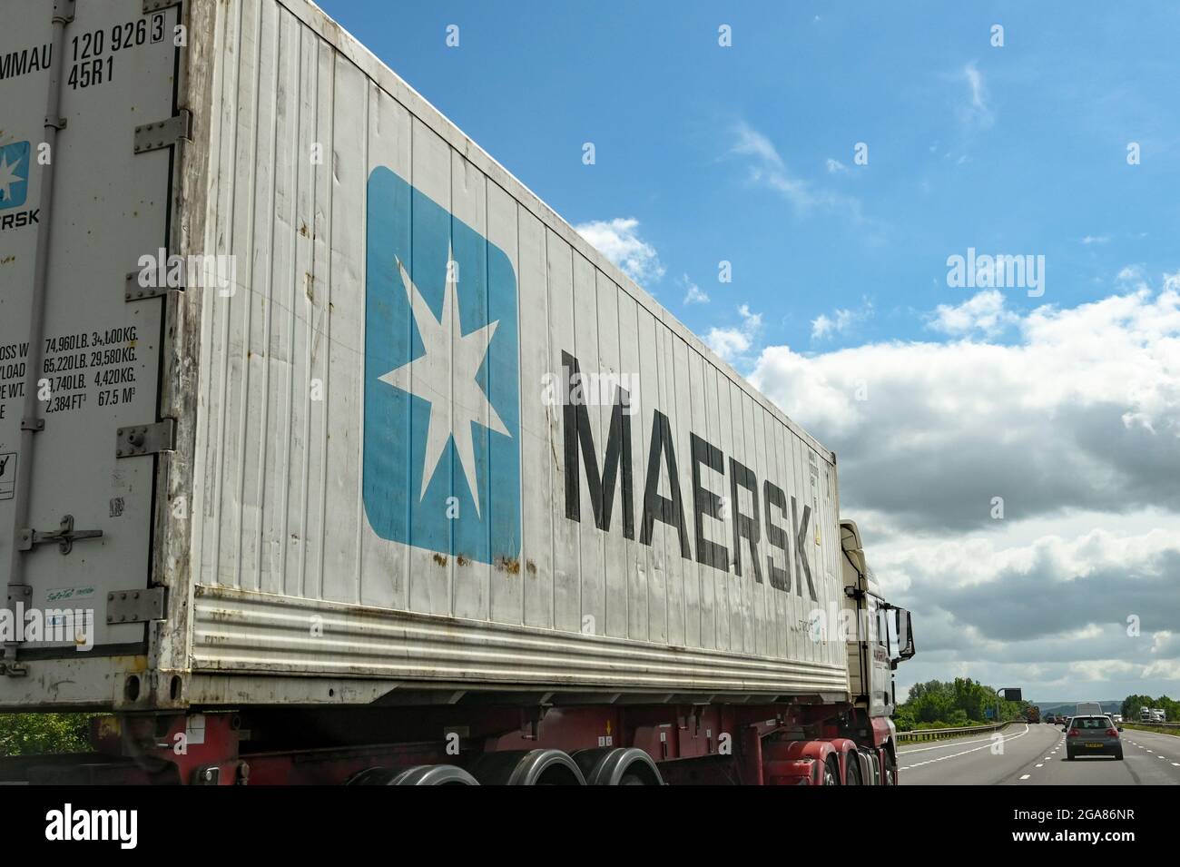 Maersk lorry hi-res stock photography and images - Alamy