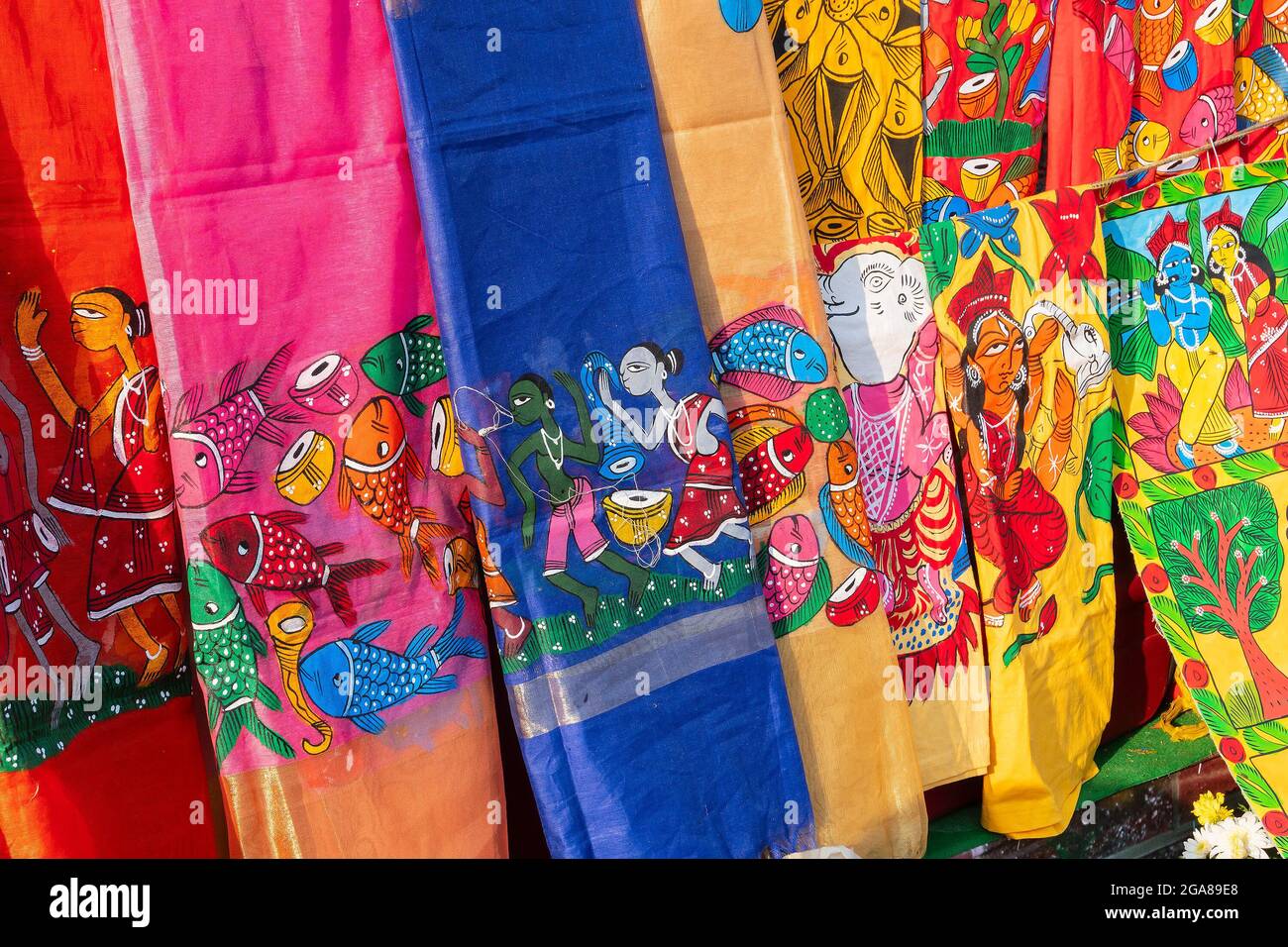 Beautiful painted Pattachitra or Patachitra - traditional, scroll ...