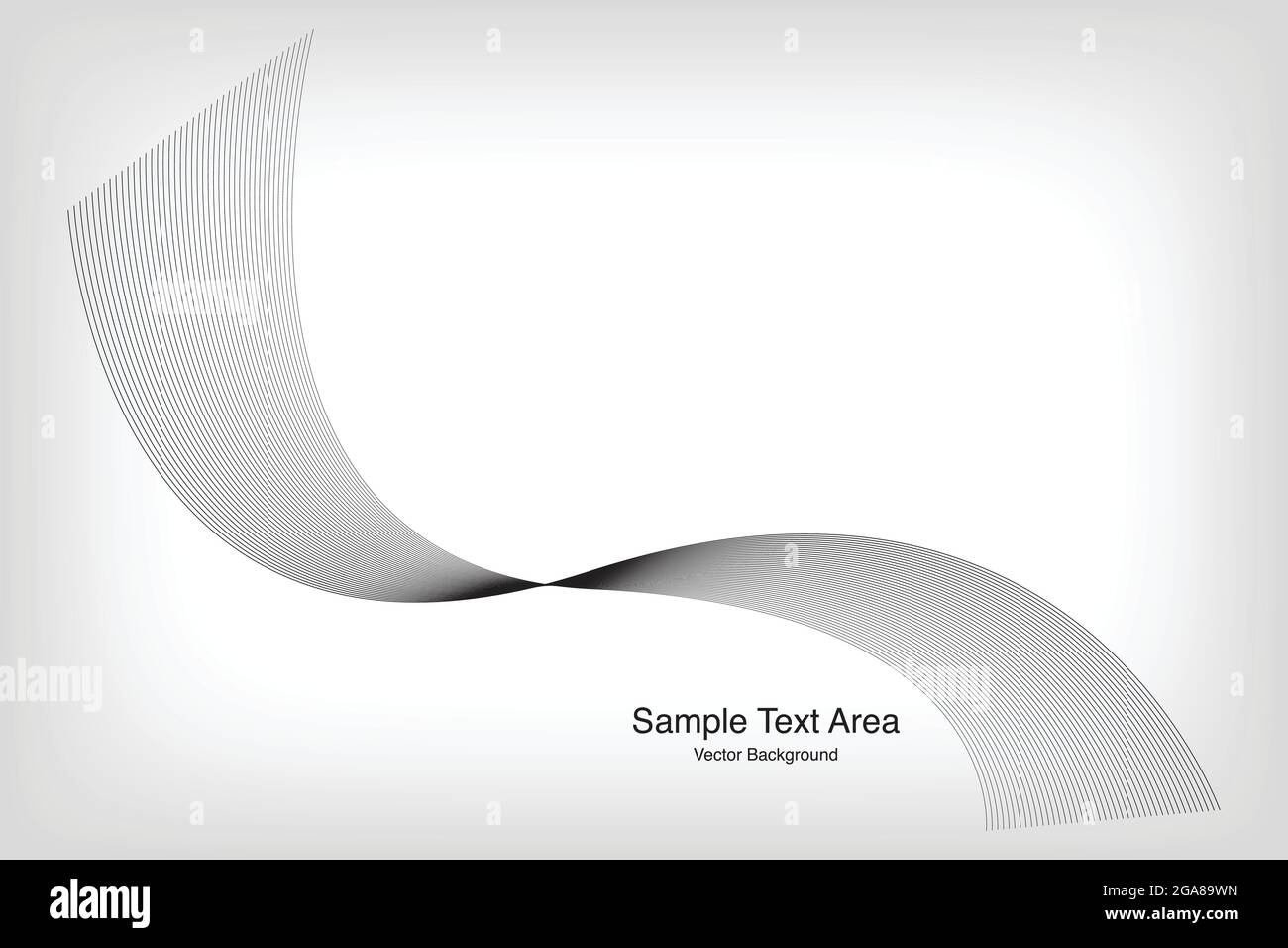 Abstract Modern Line, Wave Designed On Black Background With Sample ...