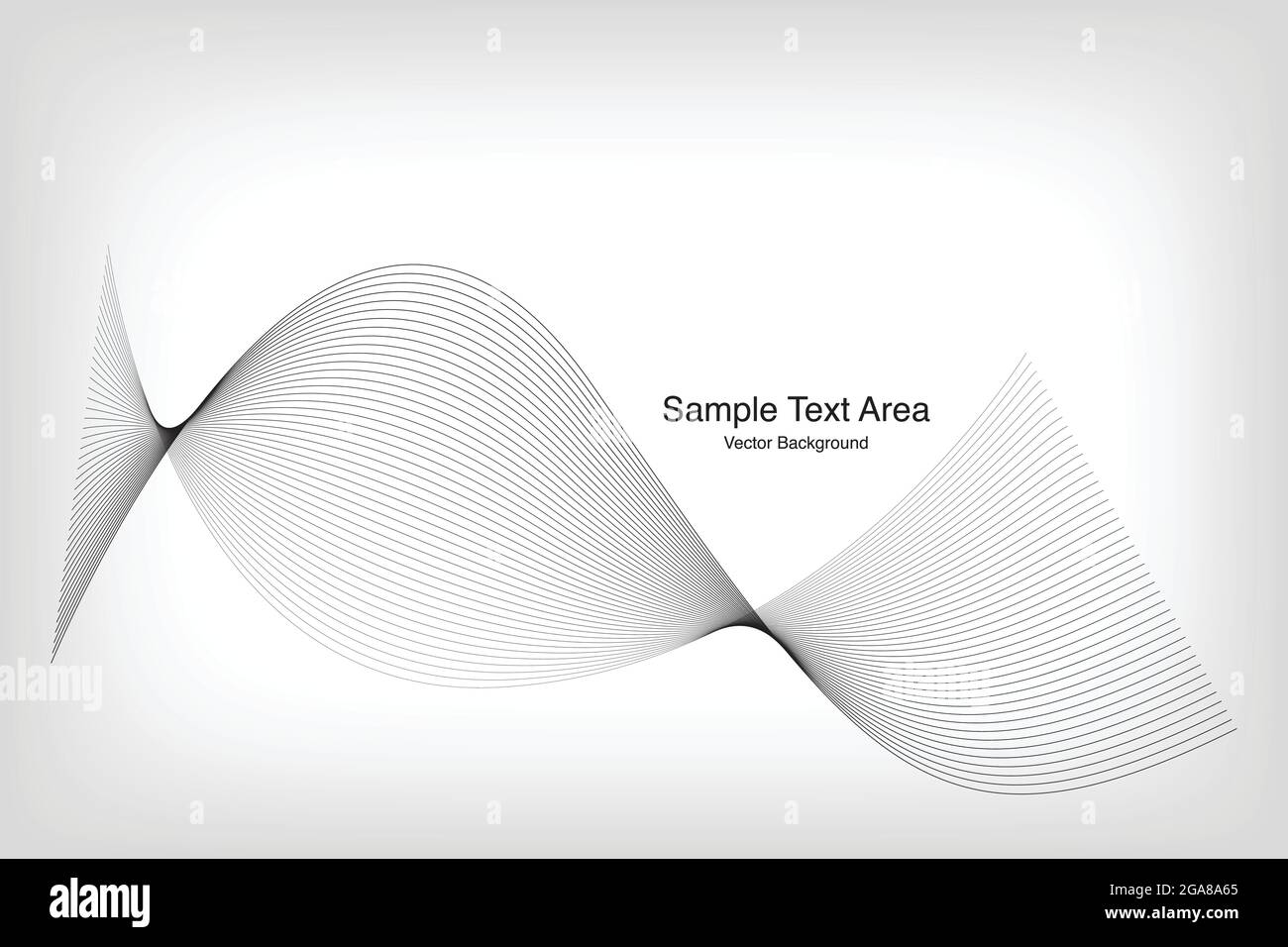 Abstract Modern Line, Wave Designed On Black Background With Sample ...