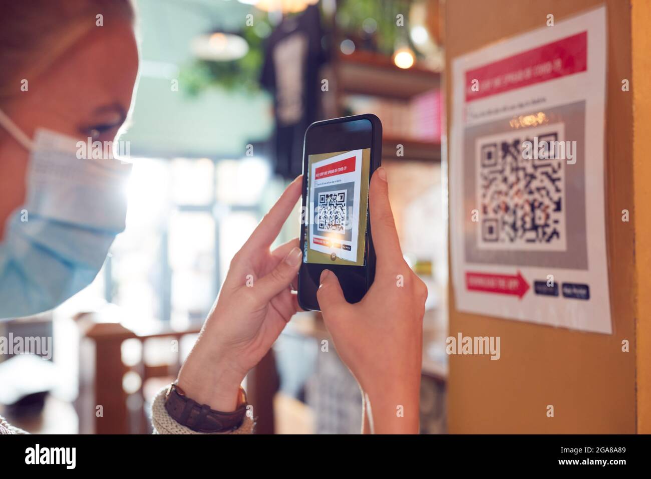 Qr code and ppe hi-res stock photography and images - Alamy