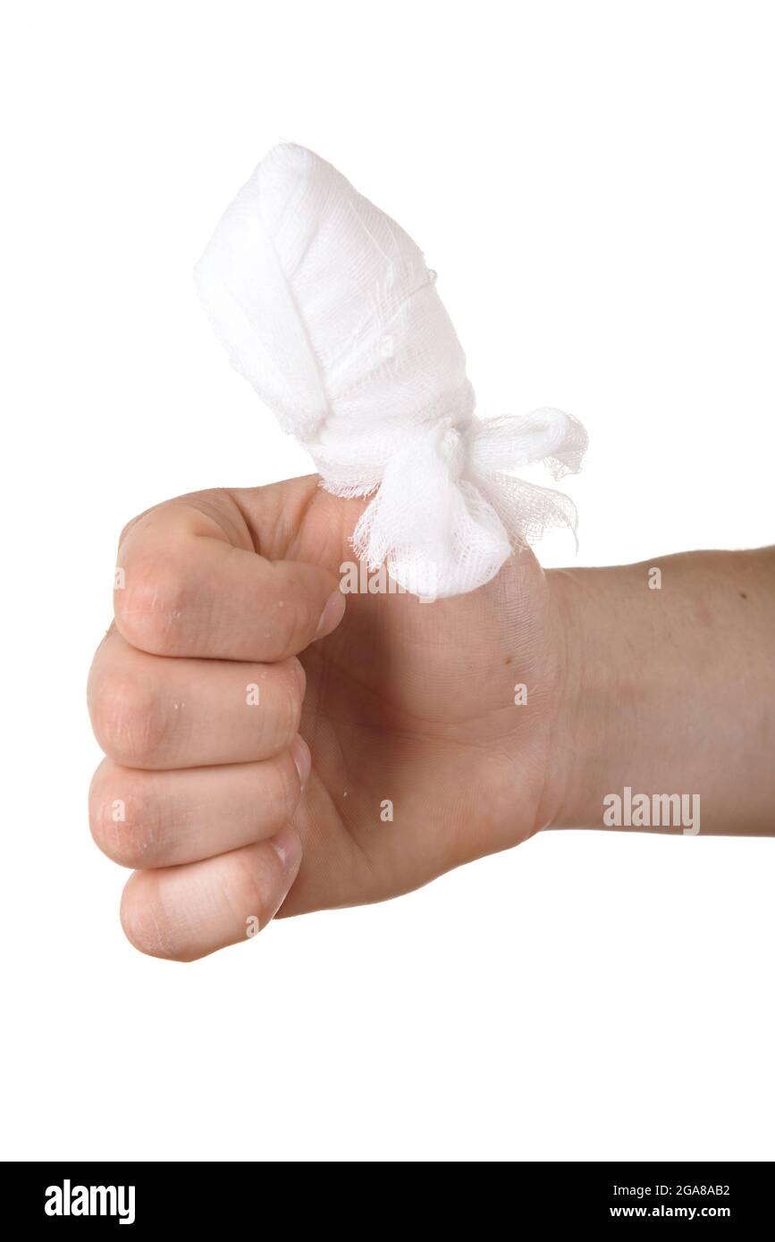 Bandaged Finger High Resolution Stock Photography and Images - Alamy