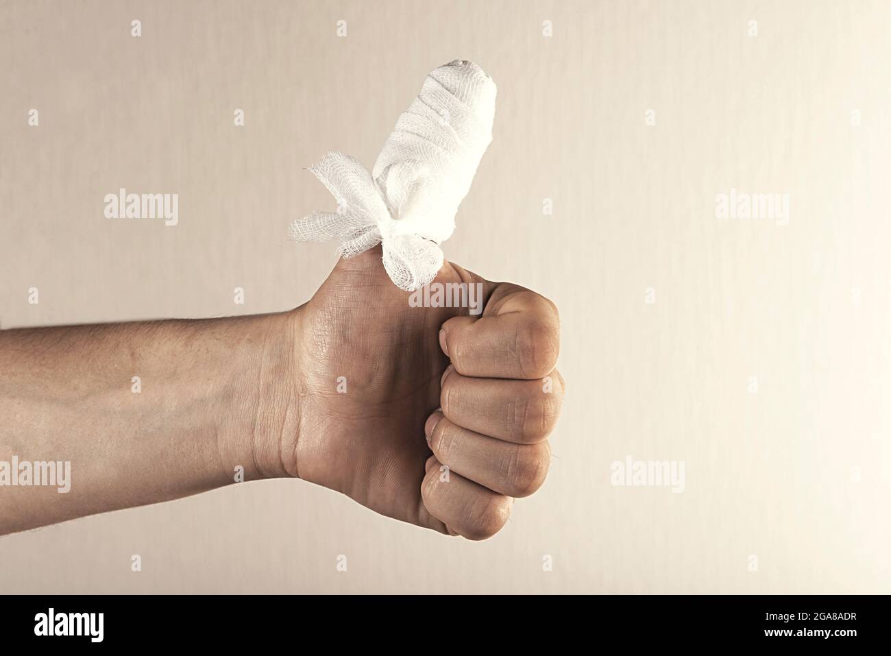 Bandaged Finger High Resolution Stock Photography and Images - Alamy