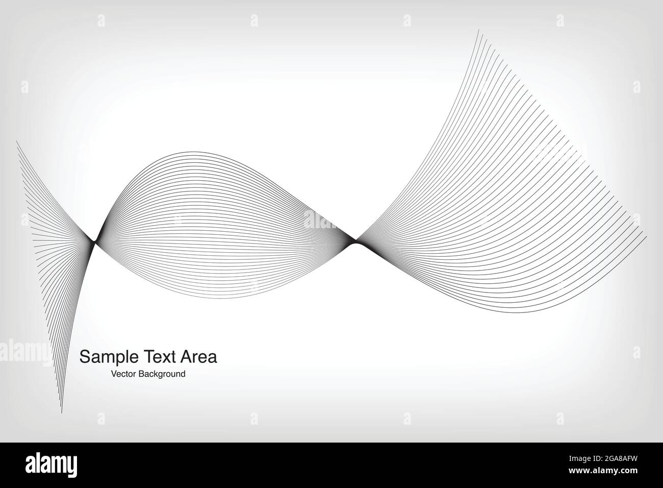 Abstract Modern Line, Wave Designed On Black Background With Sample ...