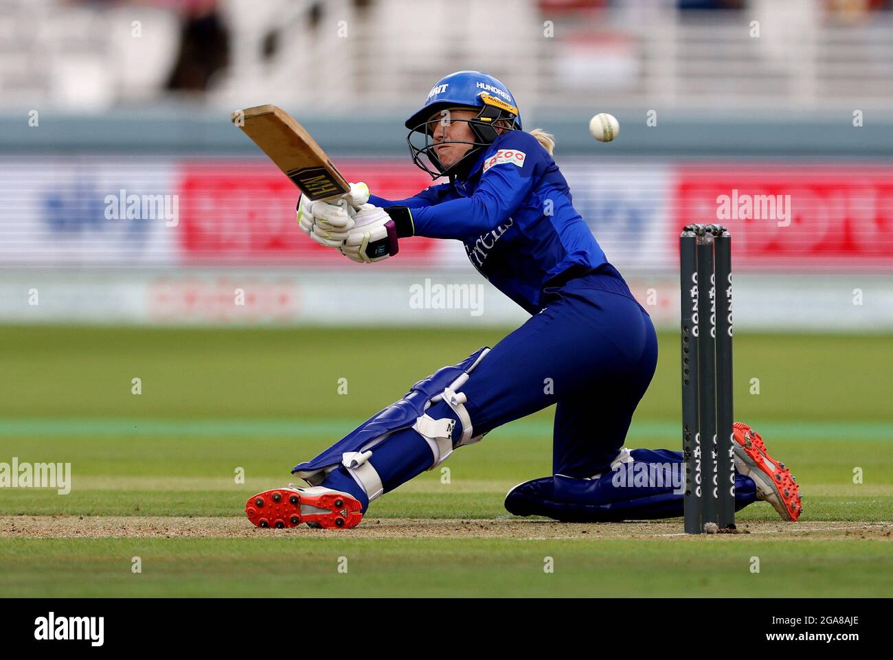London Spirit's Amara Carr during The Hundred match at Lord's London ...