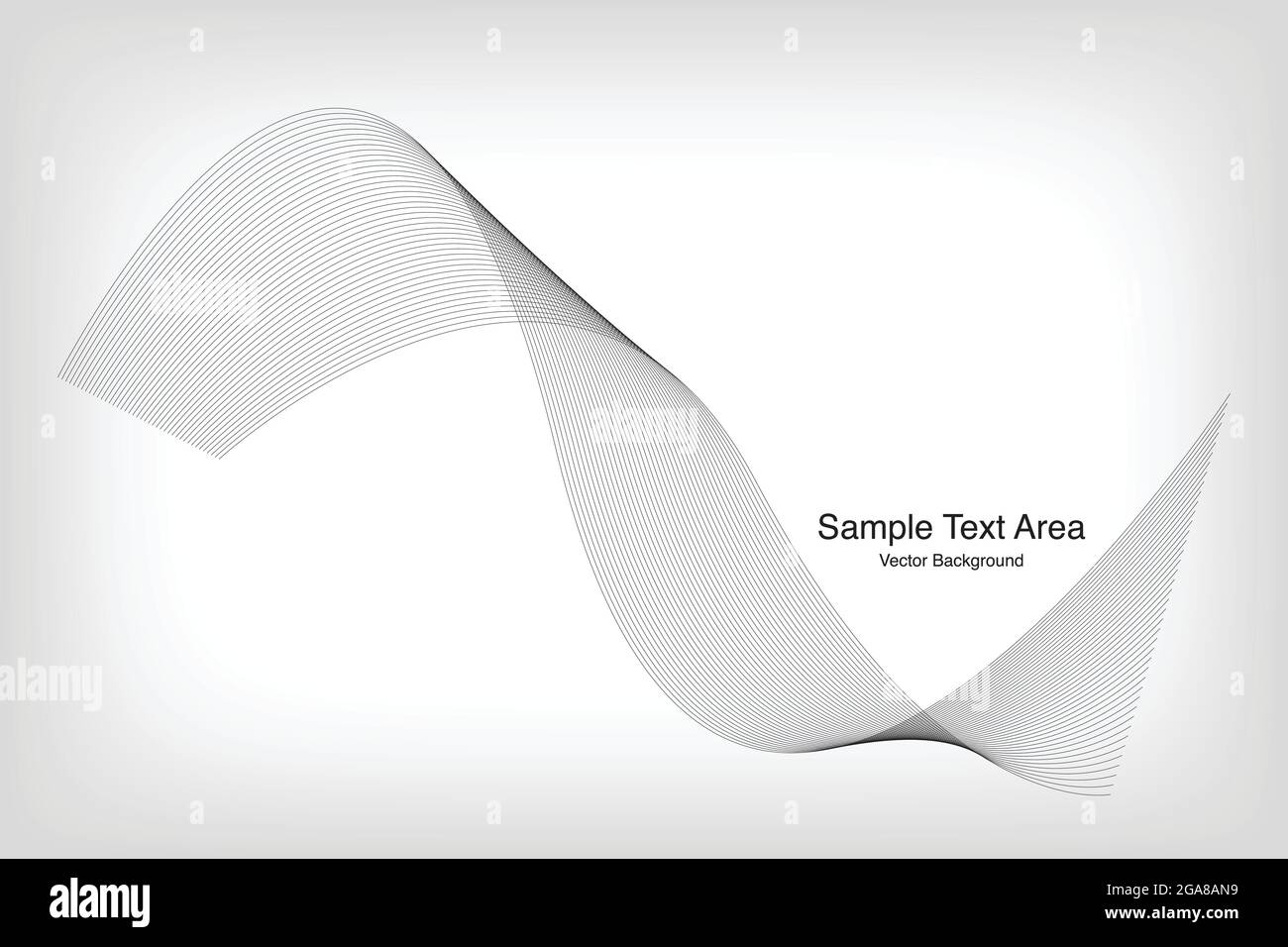 Abstract Modern Line, Wave Designed On Black Background With Sample ...