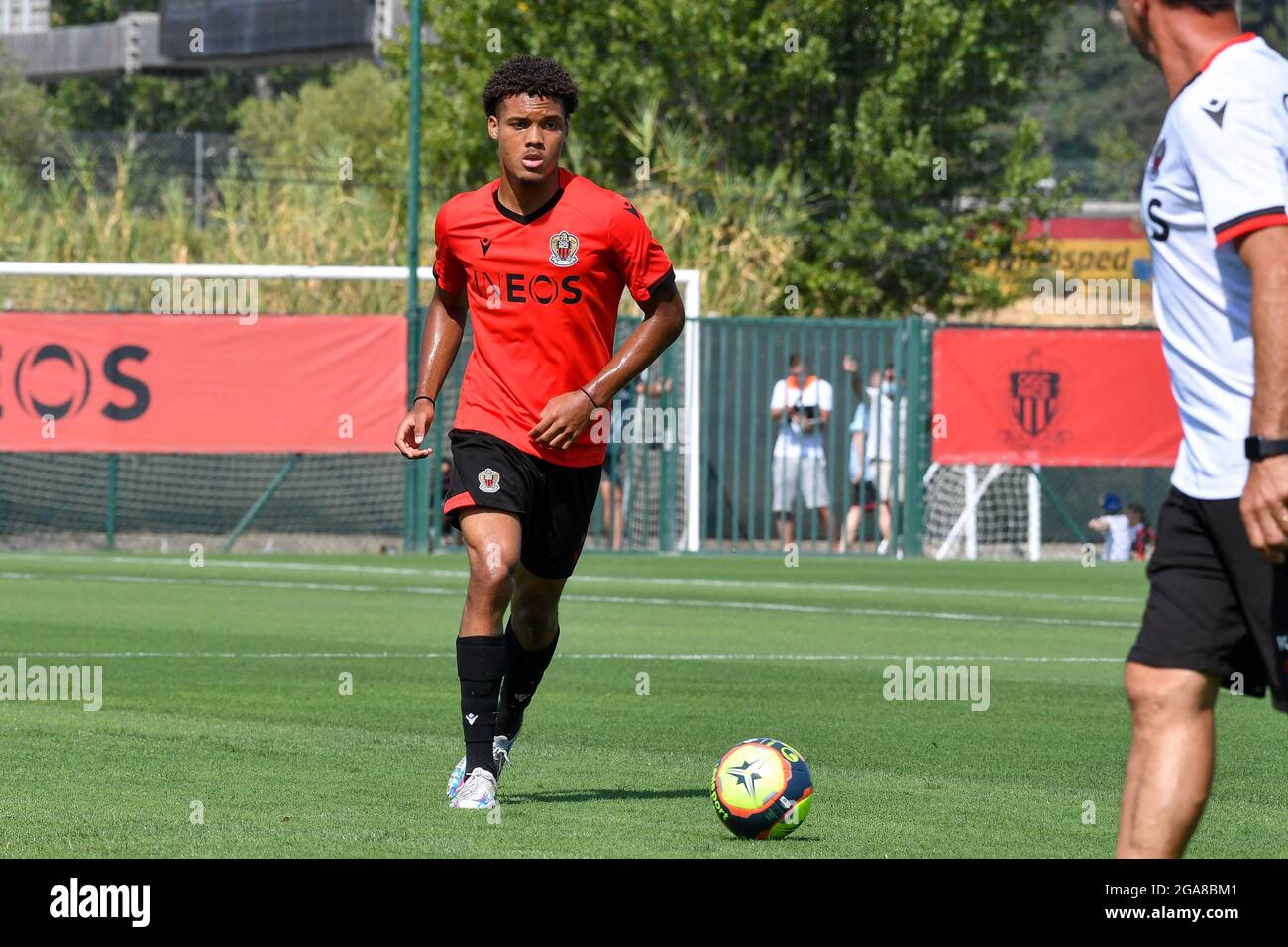 Training of the OGC Nice football team at the OGC Nice Training and ...