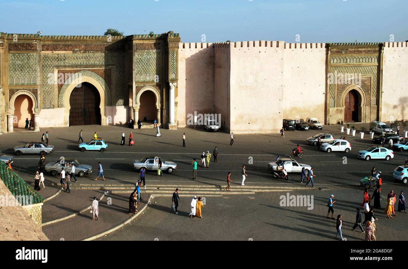 Architecture of the old town of Meknes in Morocco Stock Photo - Alamy