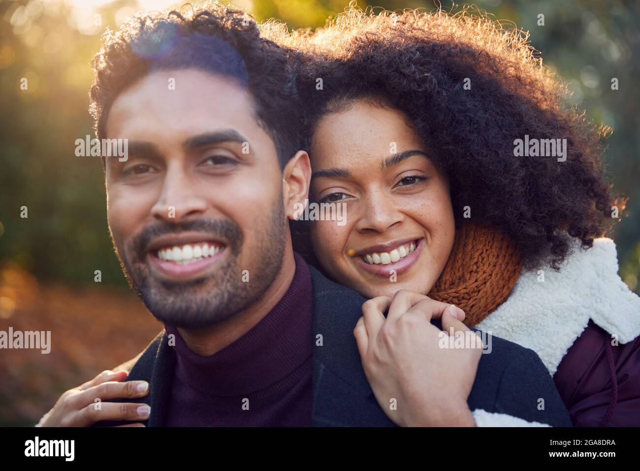 Indian couple hugging in front hi-res stock photography and images - Alamy