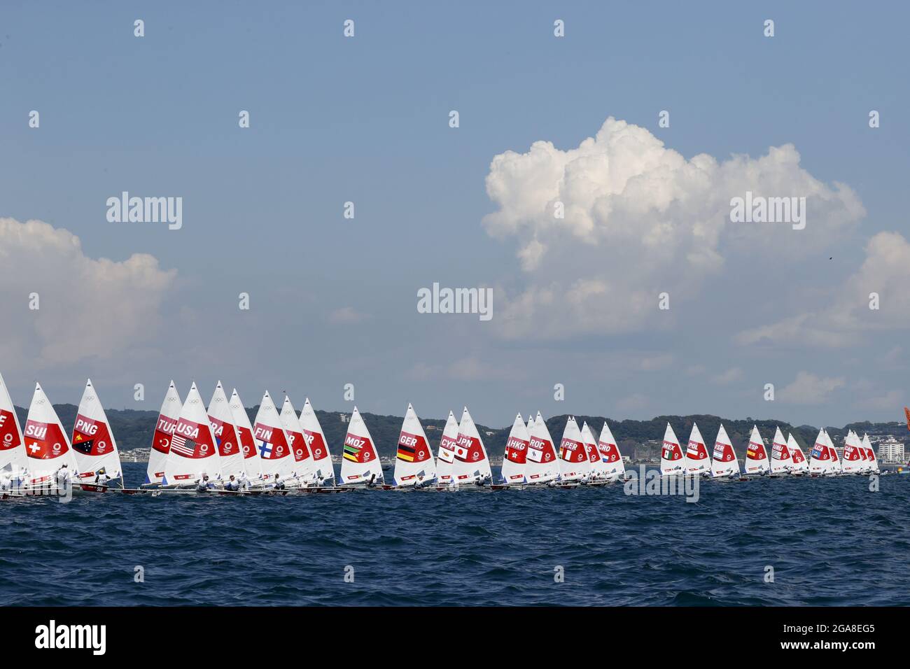 Illustration during the Olympic Games Tokyo 2020, Sailing Women's One ...
