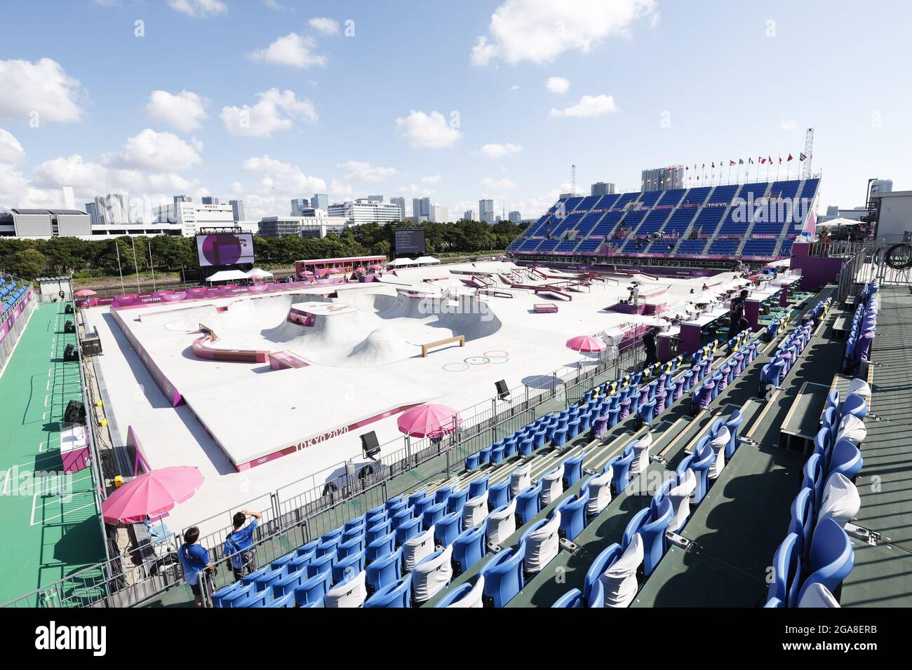 General view during the Olympic Games Tokyo 2020, Skateboarding Men's ...
