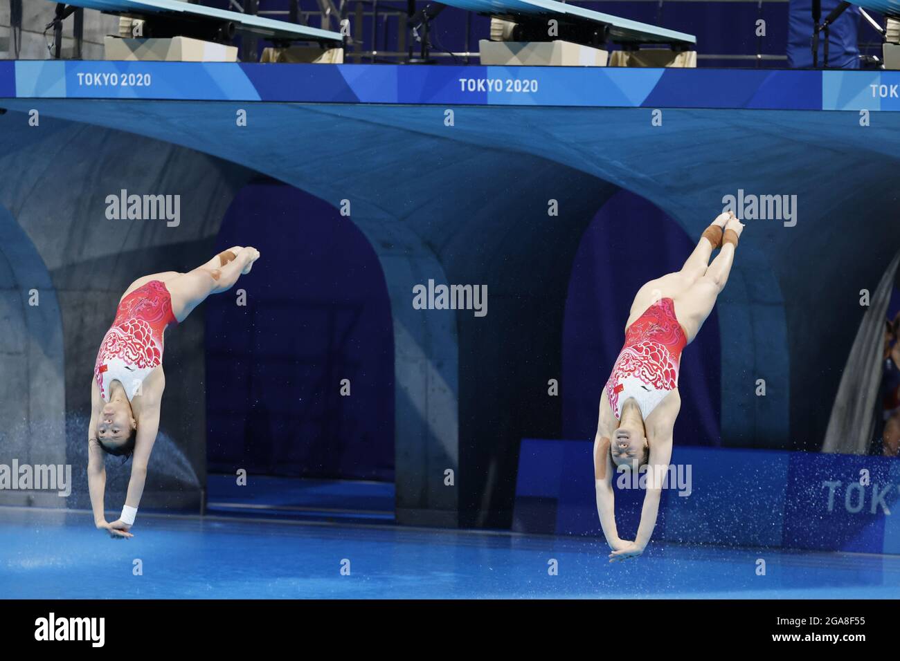 SHI Tingmao (CHN), WANG Han (CHN) during the Olympic Games Tokyo 2020 ...
