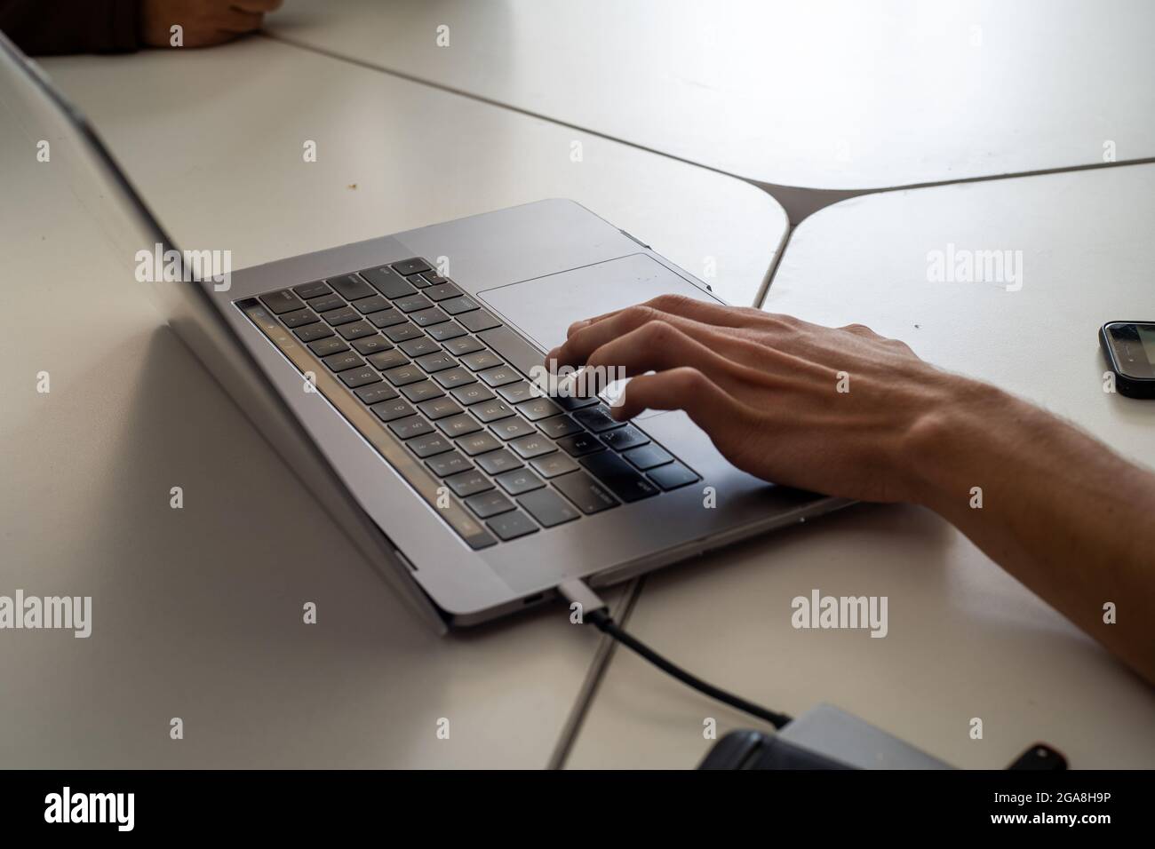 Business man typing computer keyboard hi-res stock photography and ...
