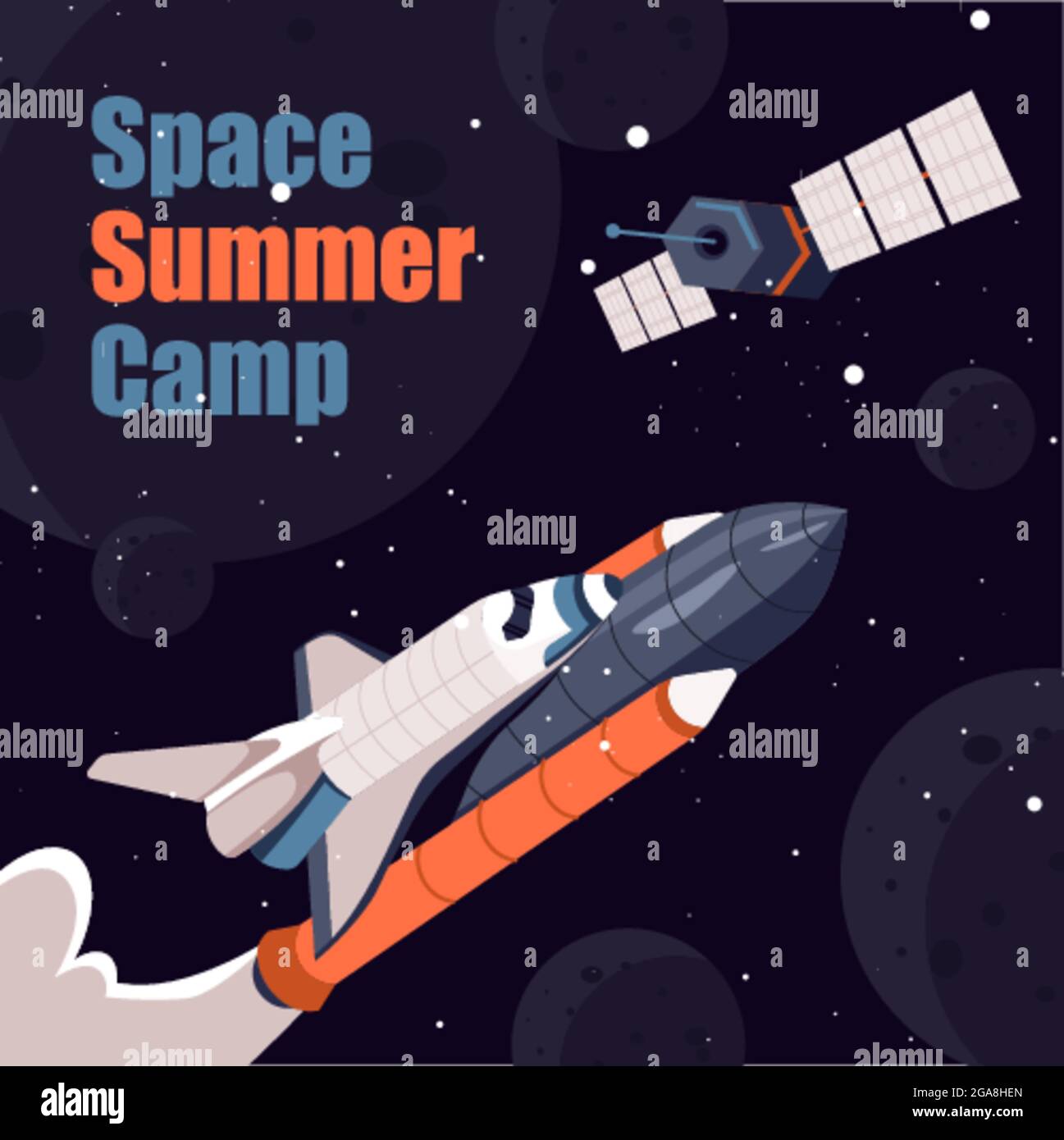 Rocket space camp Stock Vector Images - Alamy