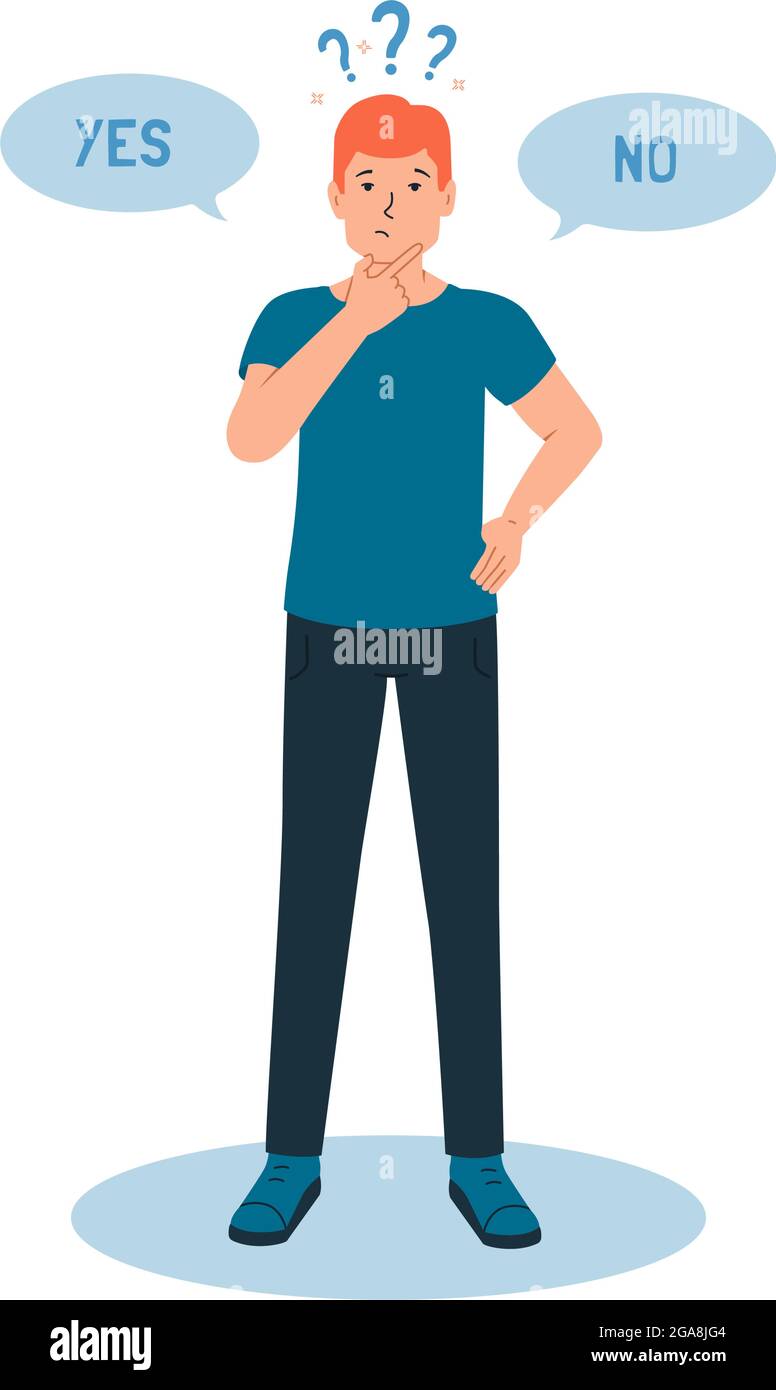 Hesitation vector vectors hi-res stock photography and images - Alamy