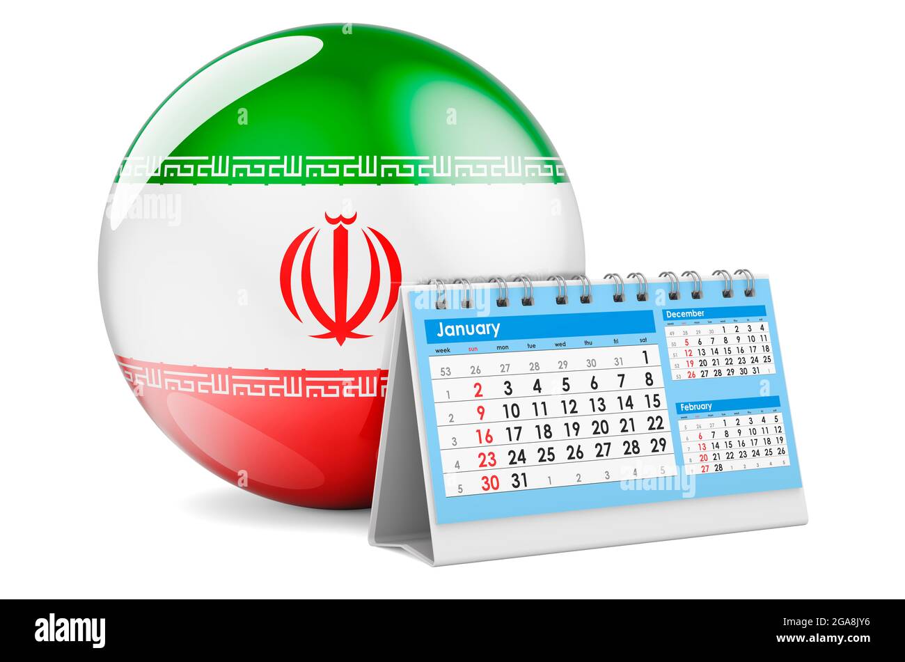 Iranian calendar hi-res stock photography and images - Alamy