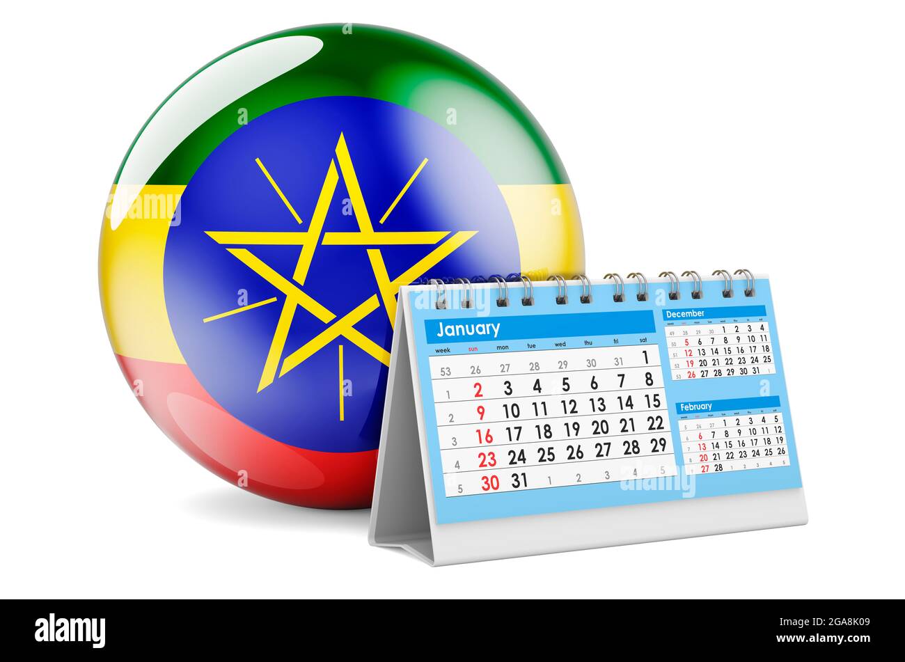 Ethiopian calendar hi-res stock photography and images - Alamy