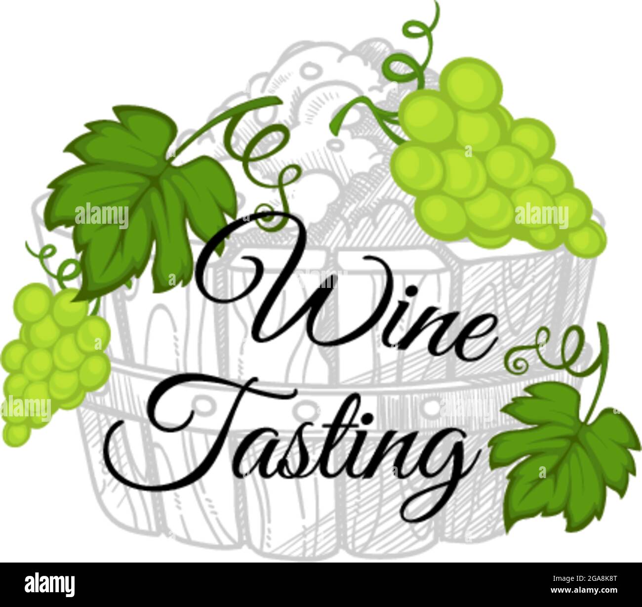 Wine tasting, degustation of handmade beverage Stock Vector Image & Art ...