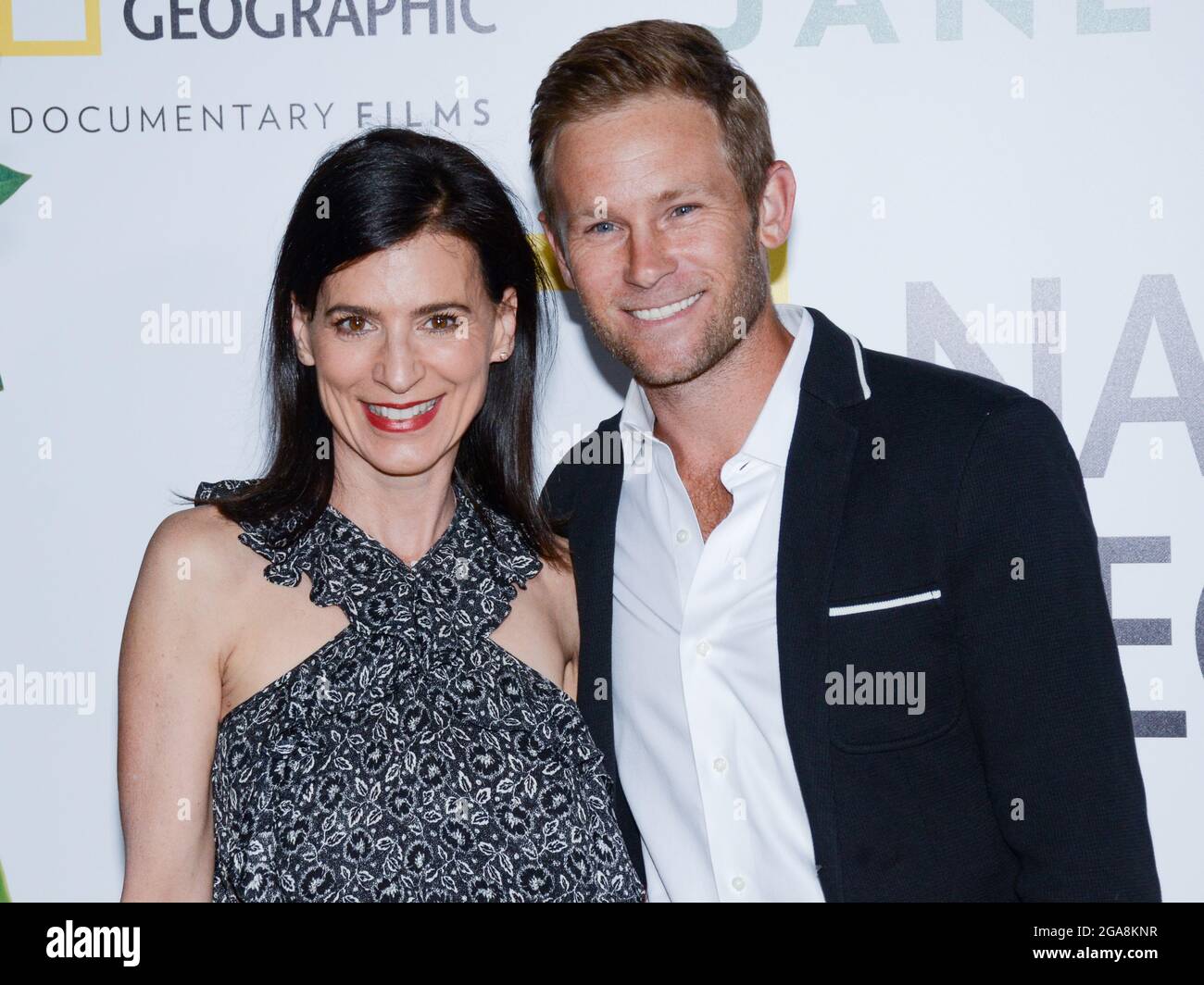 October 9, 2017, Hollywood, California, USA: Perrey Reeves and Aaron ...