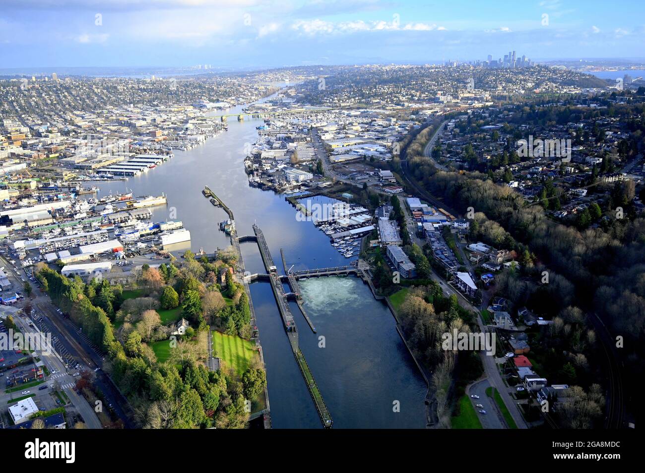 AERIAL VIEWS OF SEATTLE Stock Photo - Alamy