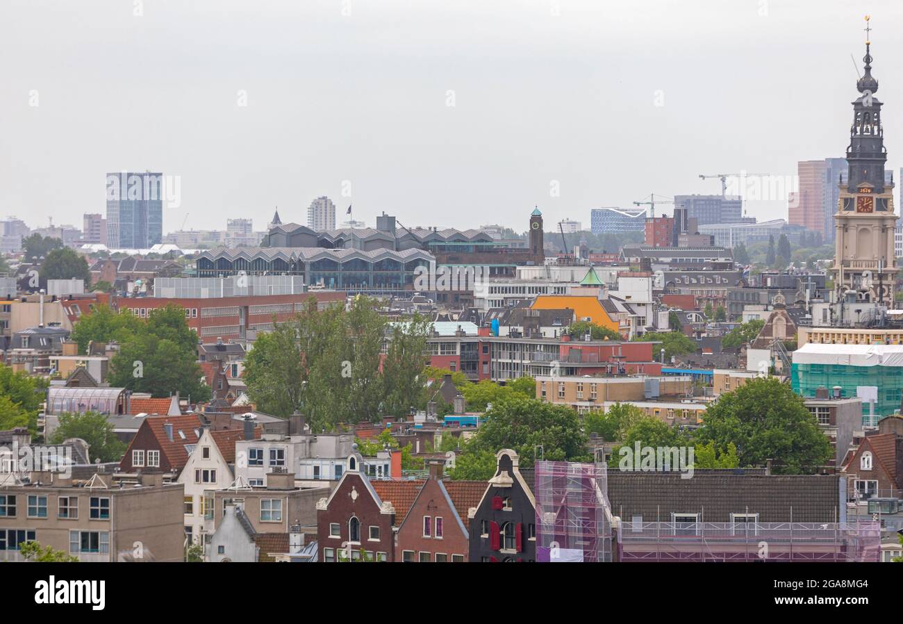 Rooftops Cityscape Amsterdam Netherlands at Cloudy Day Stock Photo - Alamy