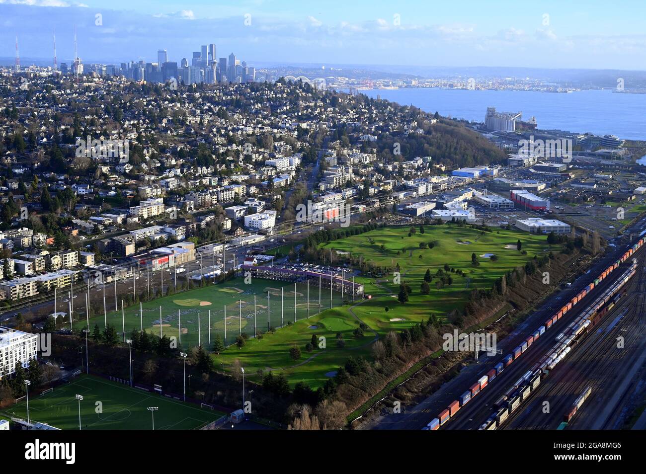 AERIAL VIEWS OF SEATTLE Stock Photo - Alamy