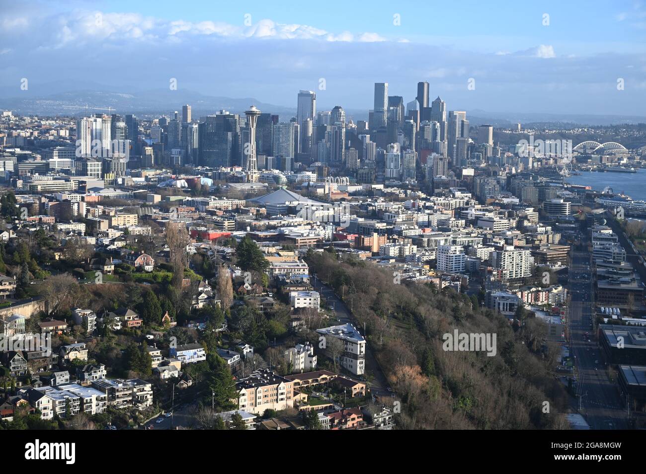 AERIAL VIEWS OF SEATTLE Stock Photo - Alamy