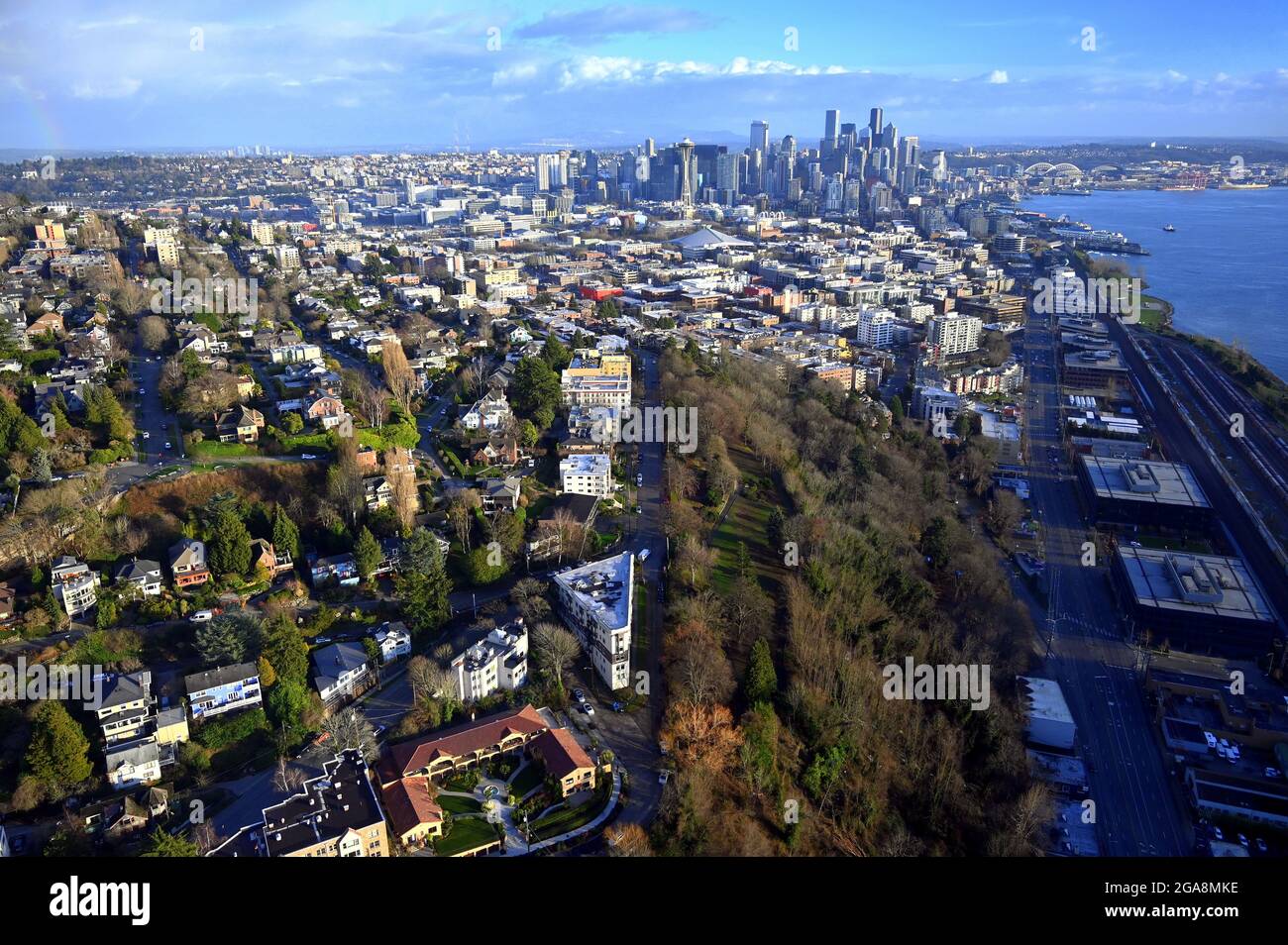 AERIAL VIEWS OF SEATTLE Stock Photo - Alamy