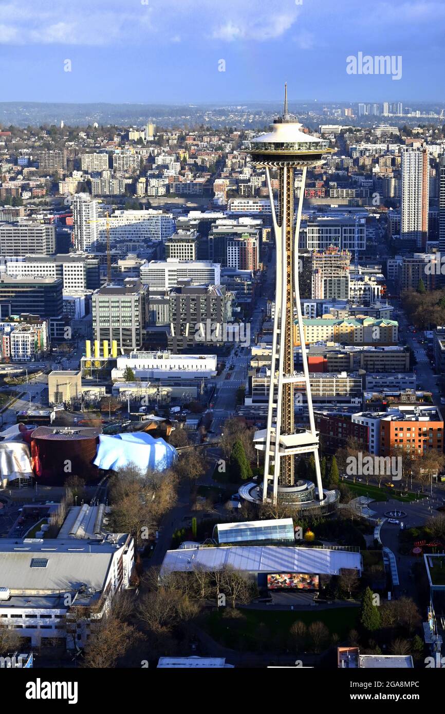 AERIAL VIEWS OF SEATTLE Stock Photo - Alamy